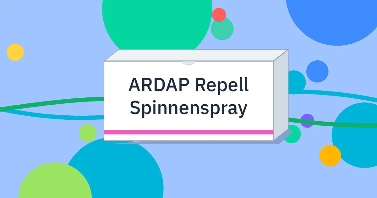 Symbolbild: Packung mit der Aufschrift ARDAP Repell Spinnenspray (PZN 19293430) – Verfügbarkeit und Bezug in Apotheken in Frankfurt am Main