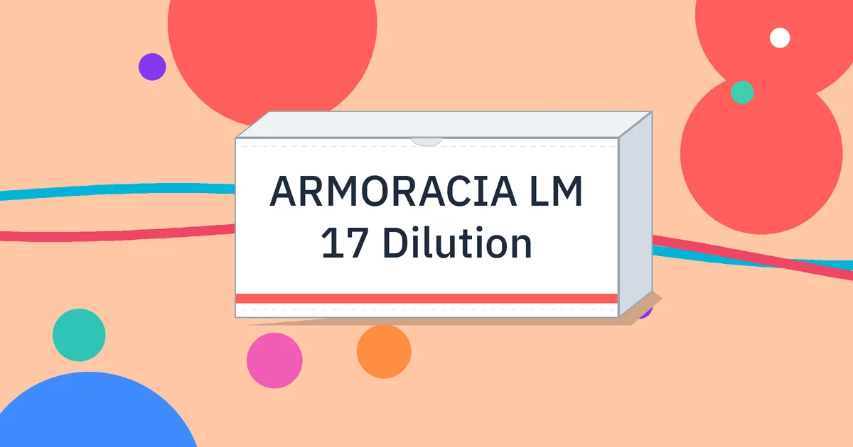 Symbolbild: Packung mit der Aufschrift ARMORACIA LM 17 Dilution (PZN 13393426) – Verfügbarkeit und Bezug in Apotheken in Frankfurt am Main