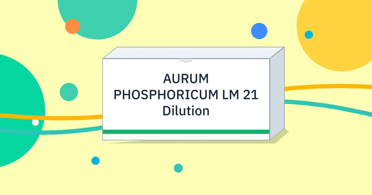 Symbolbild: Packung mit der Aufschrift AURUM PHOSPHORICUM LM 21 Dilution (PZN 13755013) – Verfügbarkeit und Bezug in Apotheken in Frankfurt am Main