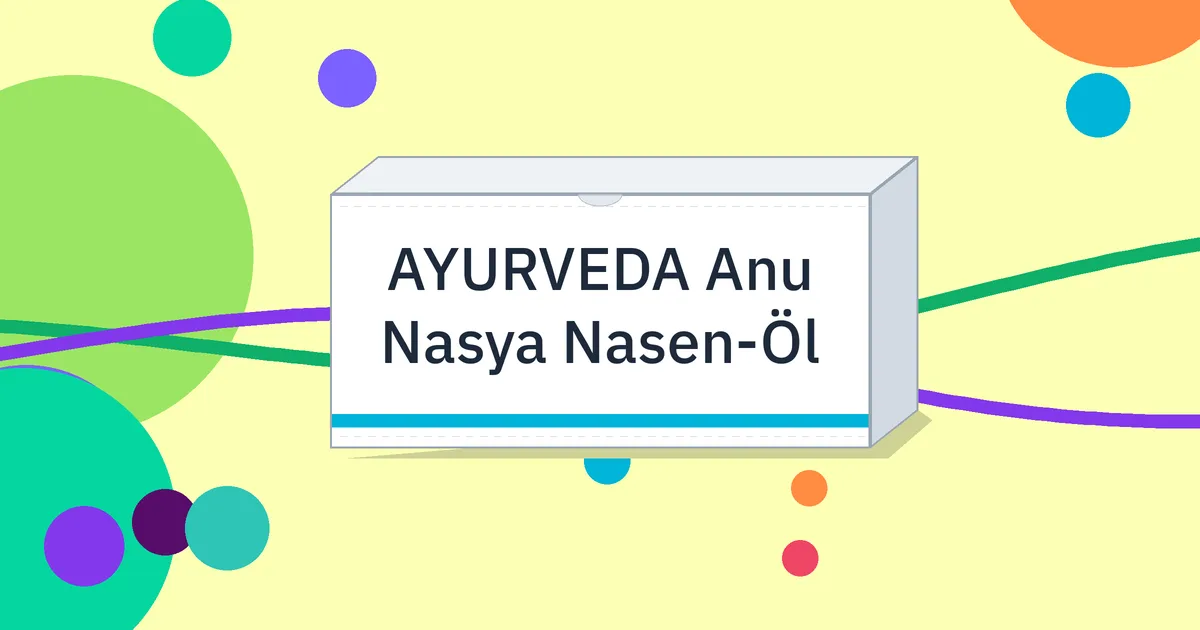 Symbolbild: Packung mit der Aufschrift AYURVEDA Anu Nasya Nasen-Öl (PZN 15407003) – Verfügbarkeit und Bezug in Apotheken in Frankfurt am Main