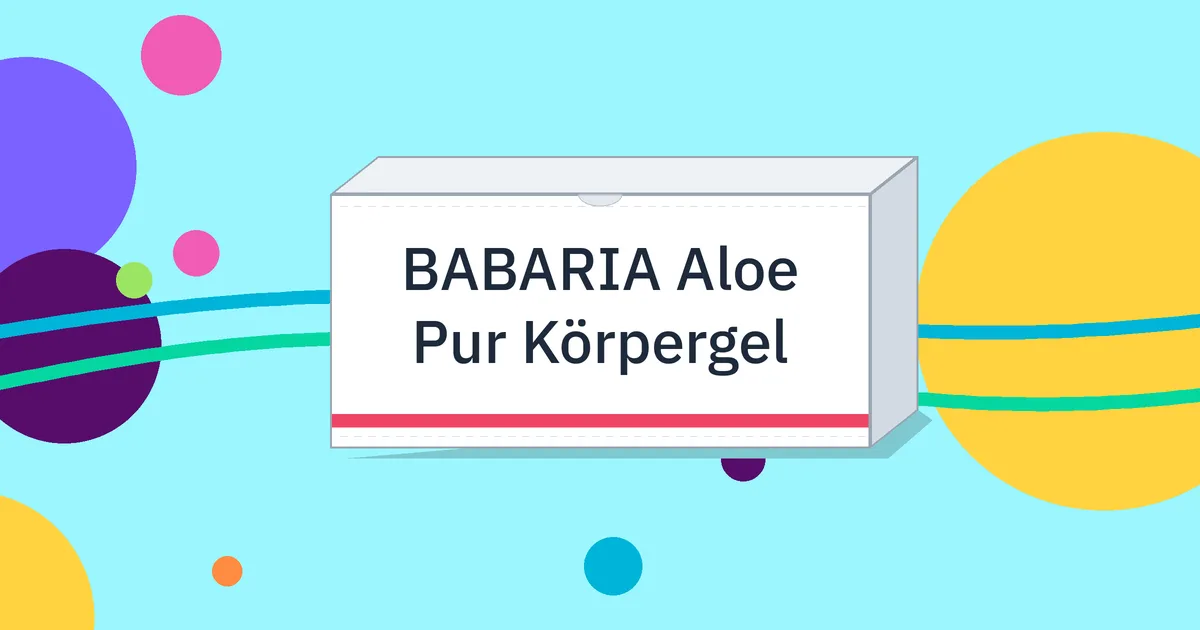 Symbolbild: Packung mit der Aufschrift BABARIA Aloe Pur Körpergel (PZN 17252763) – Verfügbarkeit und Bezug in Apotheken in Frankfurt am Main