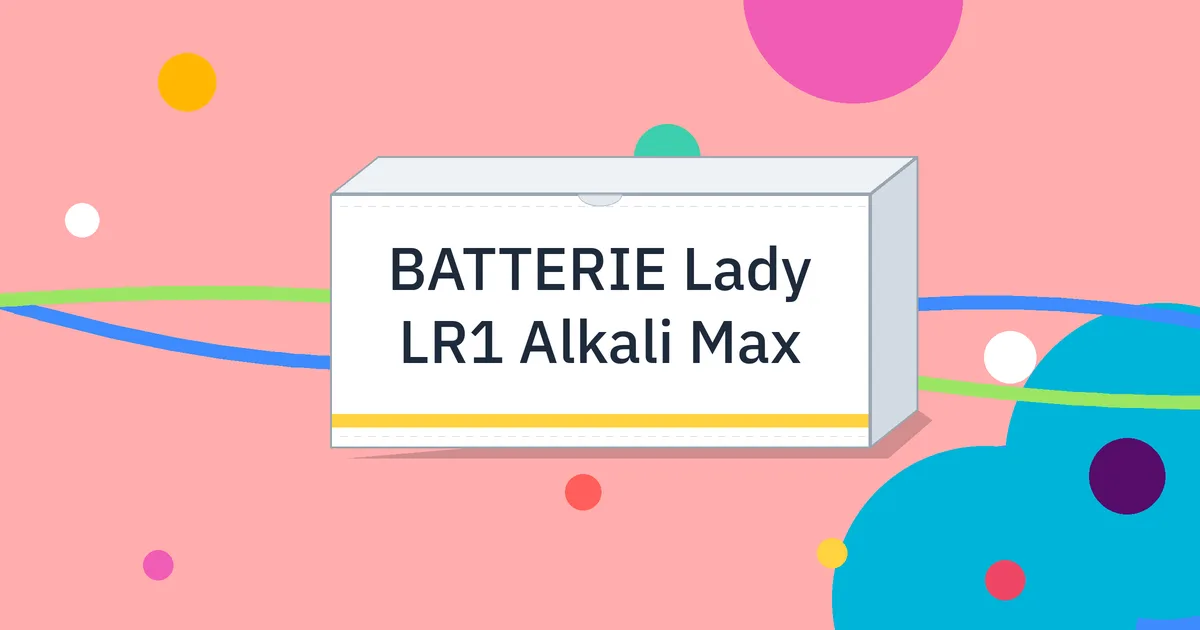 Symbolbild: Packung mit der Aufschrift BATTERIE Lady LR1 Alkali Max (PZN 20581950) – Verfügbarkeit und Bezug in Apotheken in Frankfurt am Main