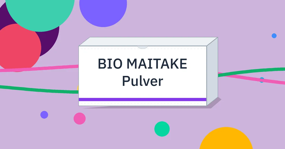 Symbolbild: Packung mit der Aufschrift BIO MAITAKE Pulver (PZN 16835072) – Verfügbarkeit und Bezug in Apotheken in Frankfurt am Main