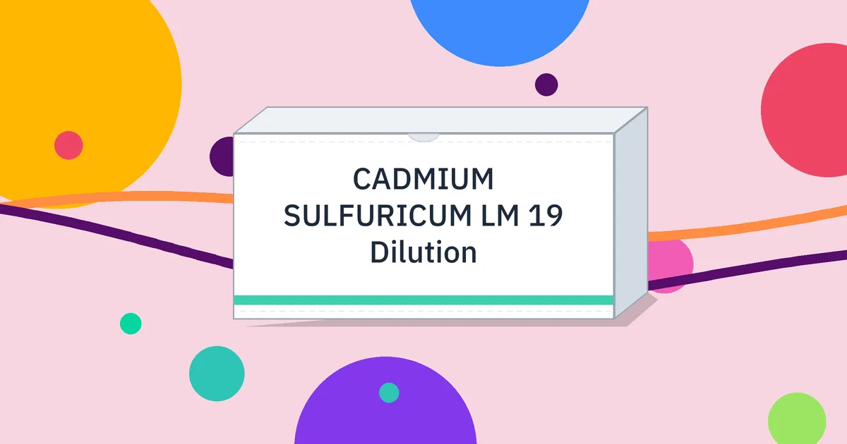 Symbolbild: Packung mit der Aufschrift CADMIUM SULFURICUM LM 19 Dilution (PZN 12798782) – Verfügbarkeit und Bezug in Apotheken in Frankfurt am Main