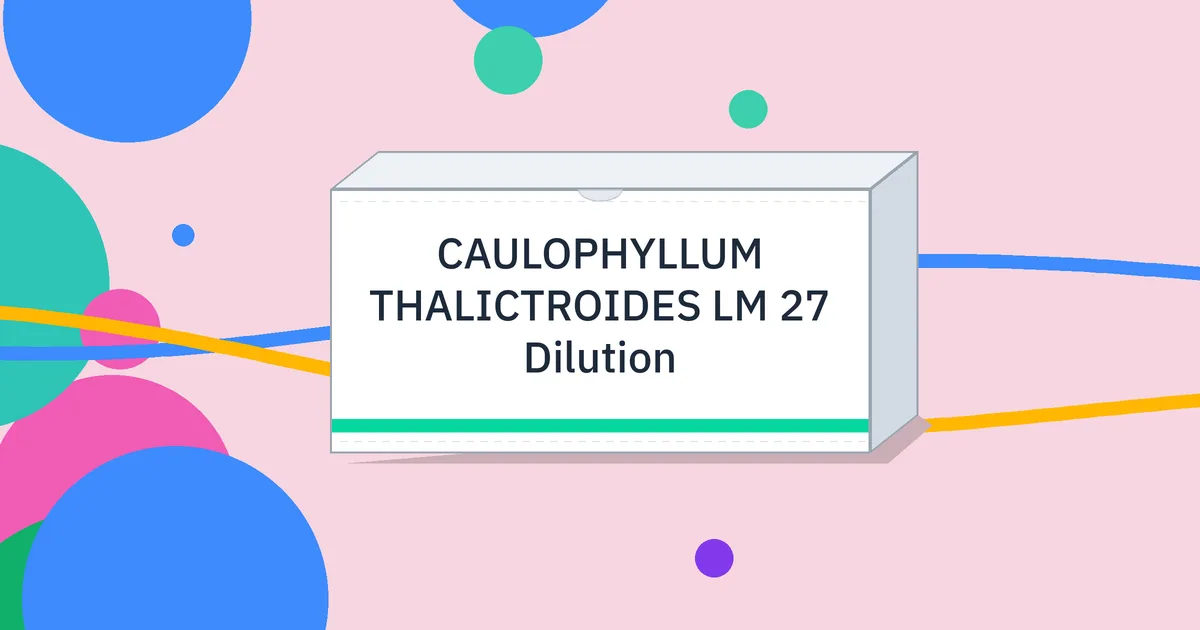 Symbolbild: Packung mit der Aufschrift CAULOPHYLLUM THALICTROIDES LM 27 Dilution (PZN 13434941) – Verfügbarkeit und Bezug in Apotheken in Frankfurt am Main