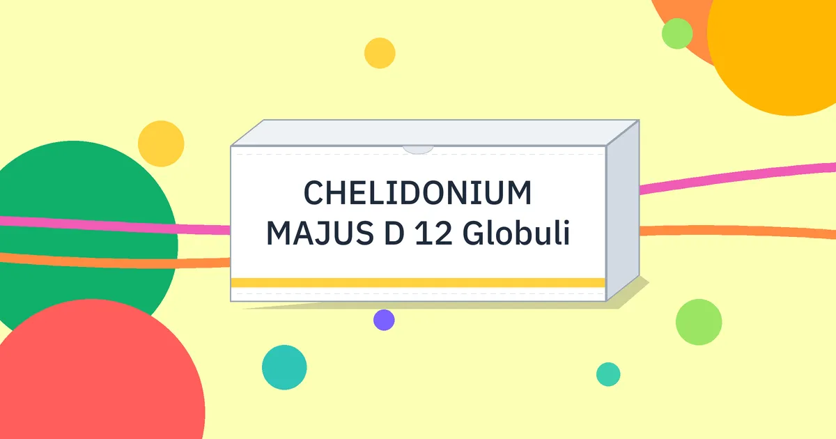 Symbolbild: Packung mit der Aufschrift CHELIDONIUM MAJUS D 12 Globuli (PZN 14052704) – Verfügbarkeit und Bezug in Apotheken in Frankfurt am Main