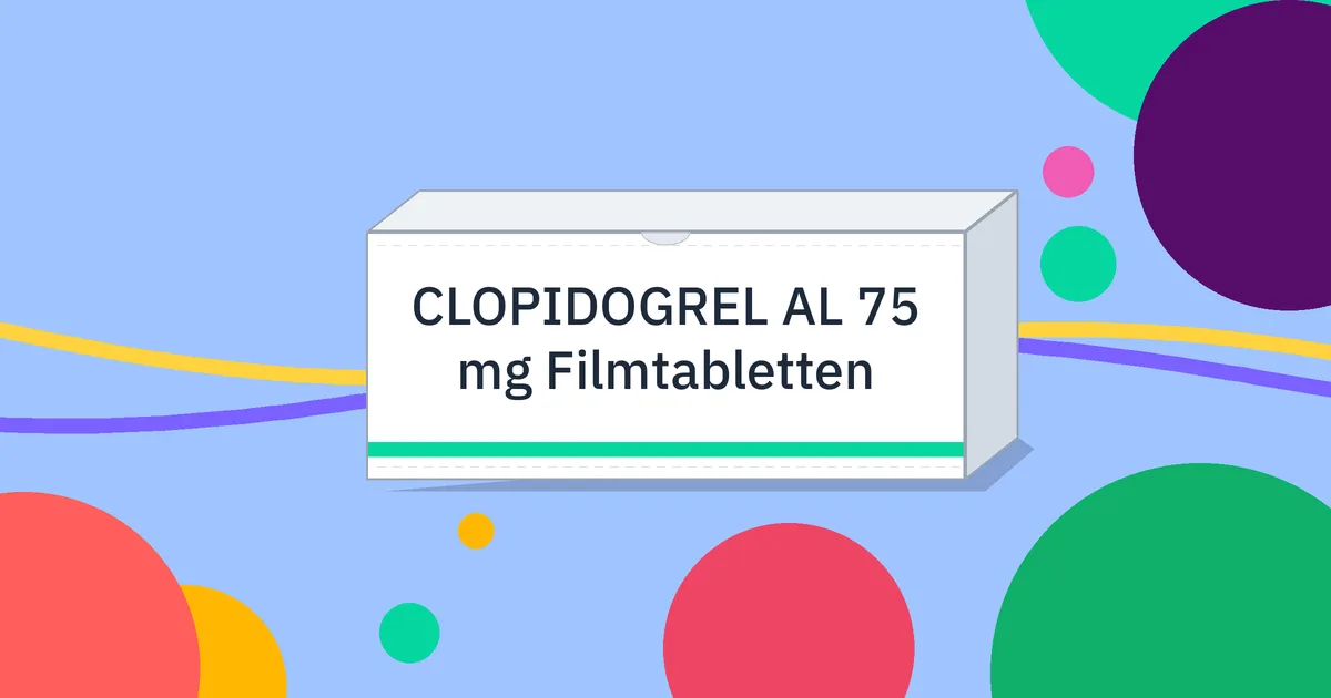 Symbolbild: Packung mit der Aufschrift CLOPIDOGREL AL 75 mg Filmtabletten (PZN 11482195) – Verfügbarkeit und Bezug in Apotheken in Frankfurt am Main
