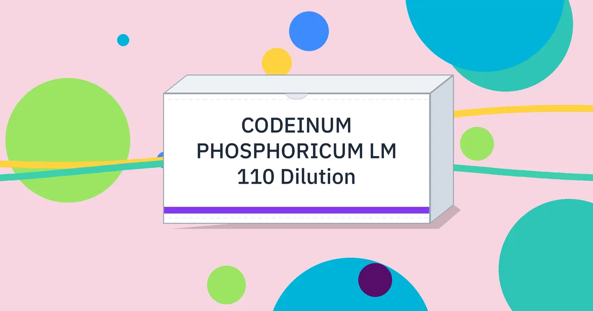 Symbolbild: Packung mit der Aufschrift CODEINUM PHOSPHORICUM LM 110 Dilution (PZN 12830267) – Verfügbarkeit und Bezug in Apotheken in Frankfurt am Main