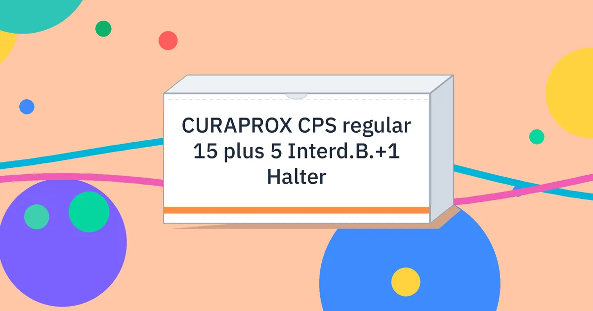 Symbolbild: Packung mit der Aufschrift CURAPROX CPS regular 15 plus 5 Interd.B.+1 Halter (PZN 16009061) – Verfügbarkeit und Bezug in Apotheken in Frankfurt am Main
