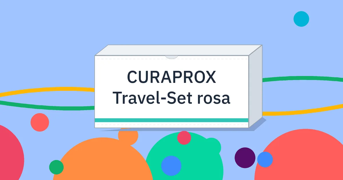 Symbolbild: Packung mit der Aufschrift CURAPROX Travel-Set rosa (PZN 17907106) – Verfügbarkeit und Bezug in Apotheken in Frankfurt am Main