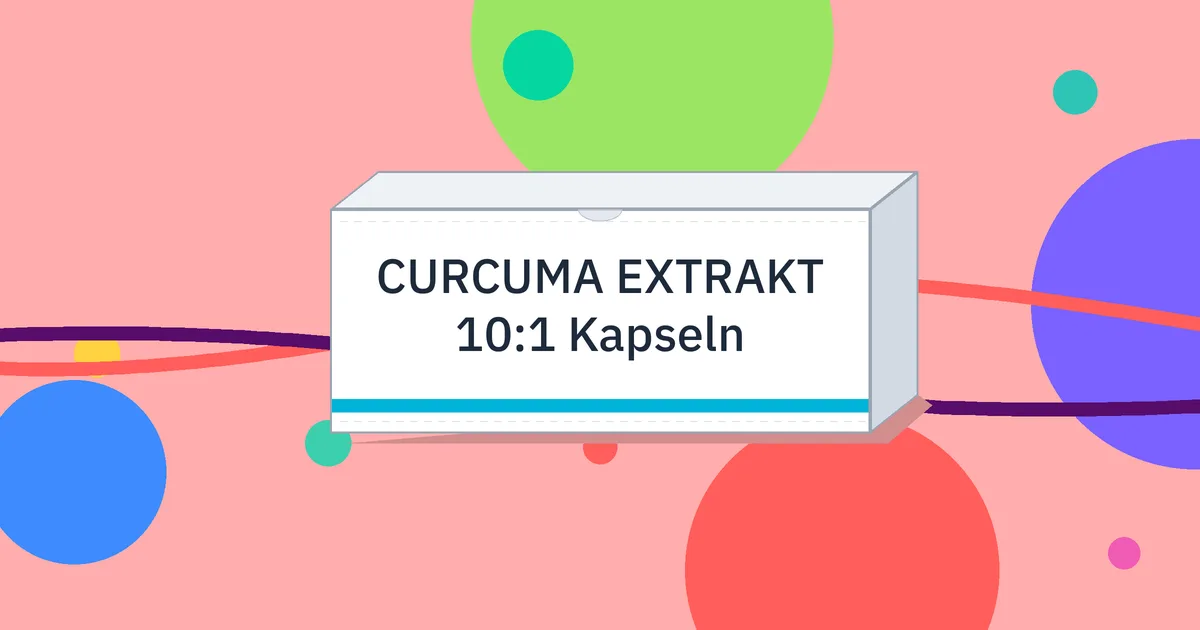 Symbolbild: Packung mit der Aufschrift CURCUMA EXTRAKT 10:1 Kapseln (PZN 10007345) – Verfügbarkeit und Bezug in Apotheken in Frankfurt am Main