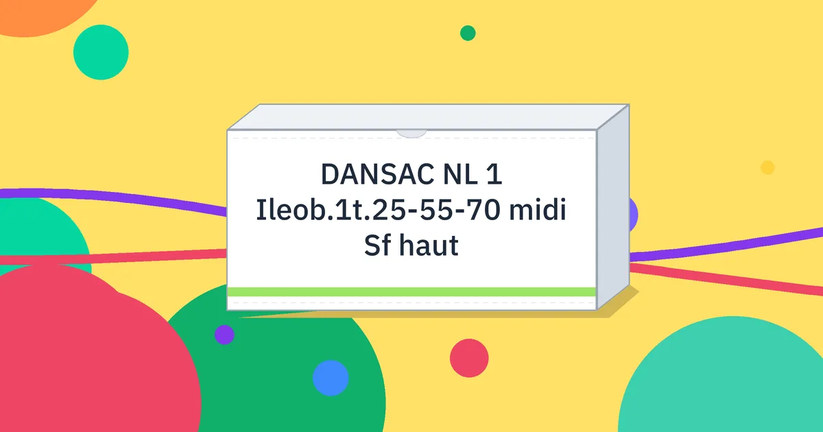 Symbolbild: Packung mit der Aufschrift DANSAC NL 1 Ileob.1t.25-55-70 midi Sf haut (PZN 10945701) – Verfügbarkeit und Bezug in Apotheken in Frankfurt am Main