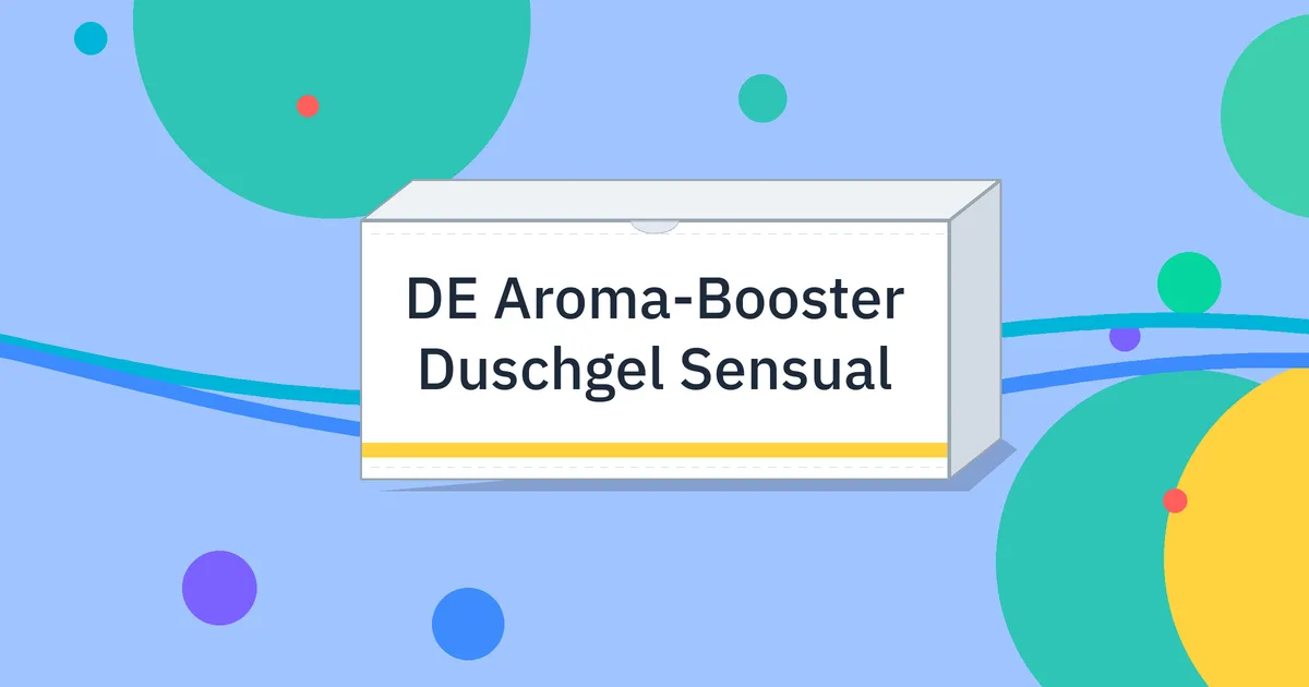 Symbolbild: Packung mit der Aufschrift DE Aroma-Booster Duschgel Sensual (PZN 18451743) – Verfügbarkeit und Bezug in Apotheken in Frankfurt am Main