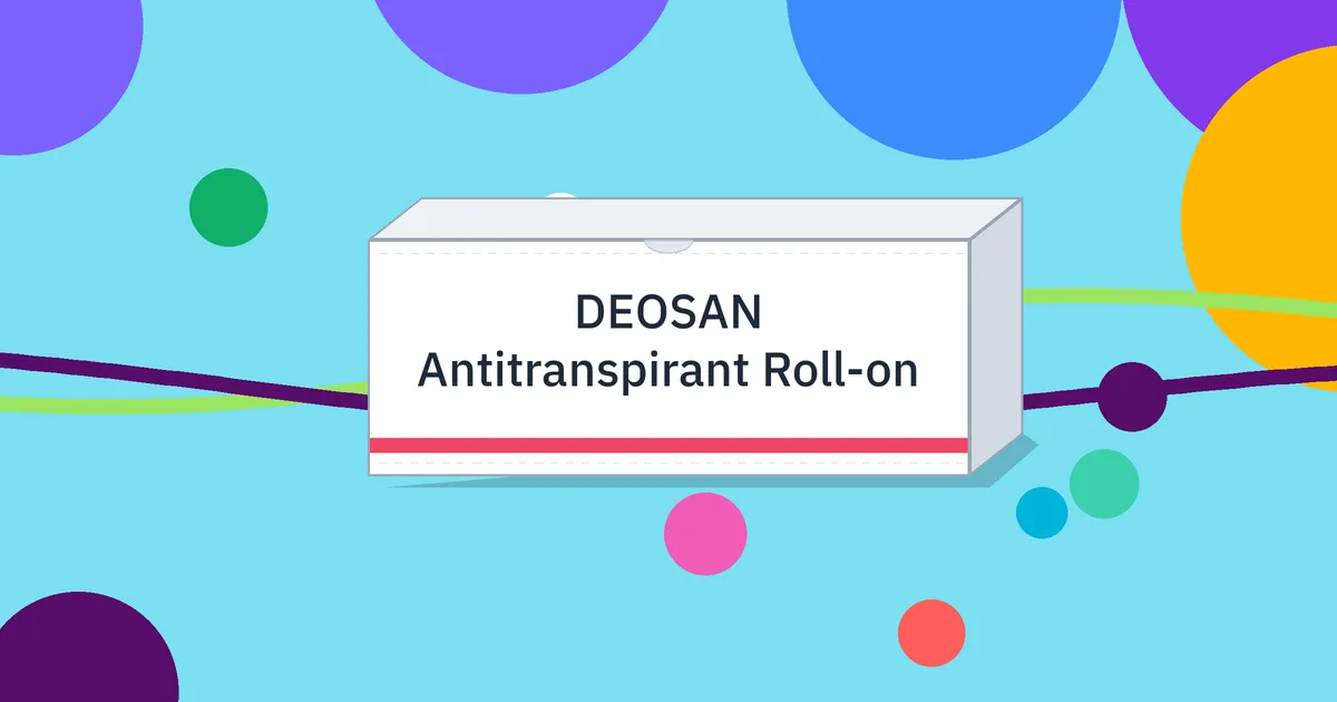 Symbolbild: Packung mit der Aufschrift DEOSAN Antitranspirant Roll-on (PZN 08467269) – Verfügbarkeit und Bezug in Apotheken in Frankfurt am Main