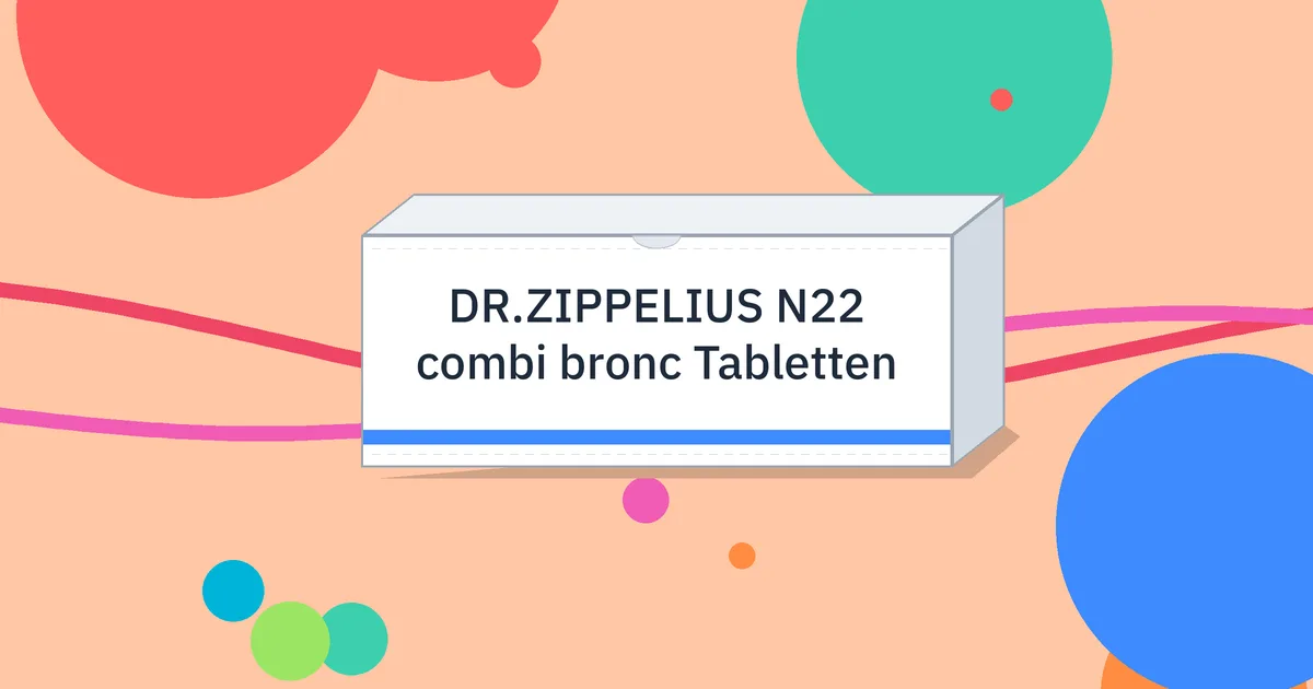 Symbolbild: Packung mit der Aufschrift DR.ZIPPELIUS N22 combi bronc Tabletten (PZN 16851680) – Verfügbarkeit und Bezug in Apotheken in Frankfurt am Main