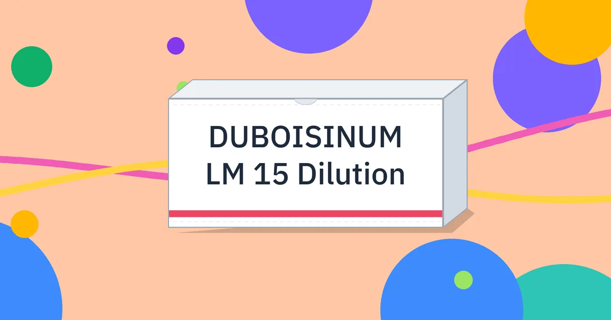 Symbolbild: Packung mit der Aufschrift DUBOISINUM LM 15 Dilution (PZN 13467515) – Verfügbarkeit und Bezug in Apotheken in Frankfurt am Main