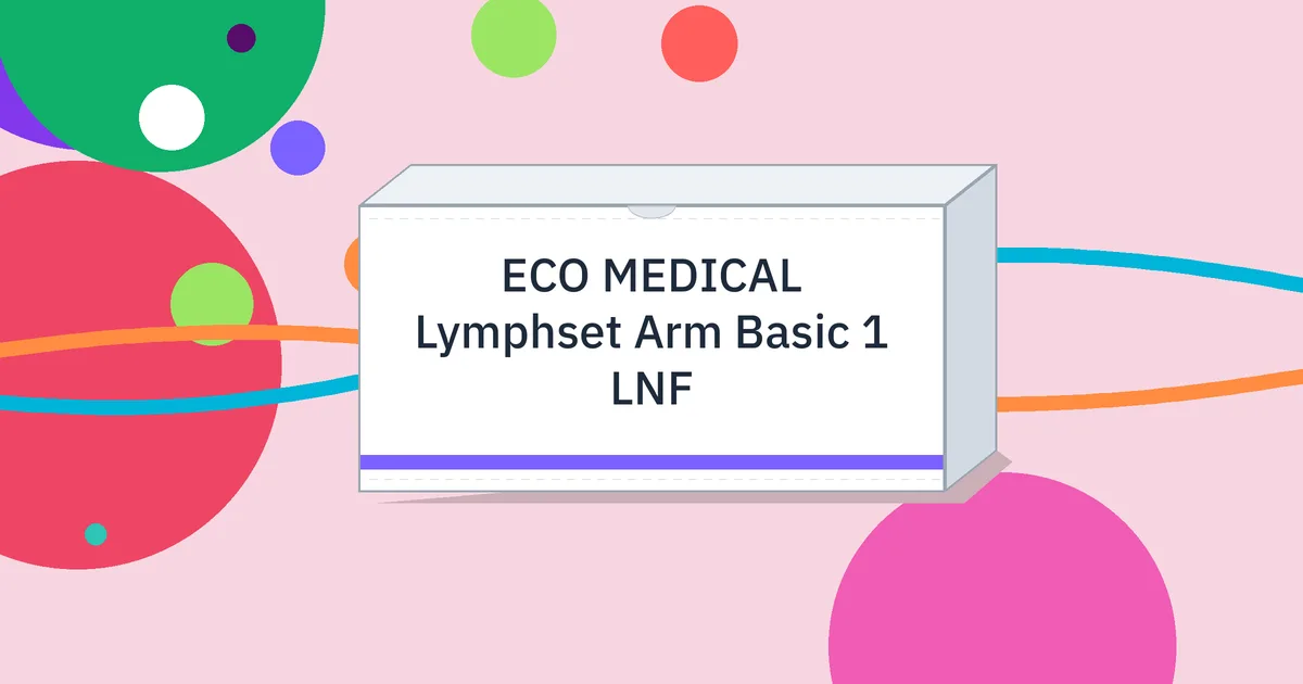 Symbolbild: Packung mit der Aufschrift ECO MEDICAL Lymphset Arm Basic 1 LNF (PZN 15201425) – Verfügbarkeit und Bezug in Apotheken in Frankfurt am Main