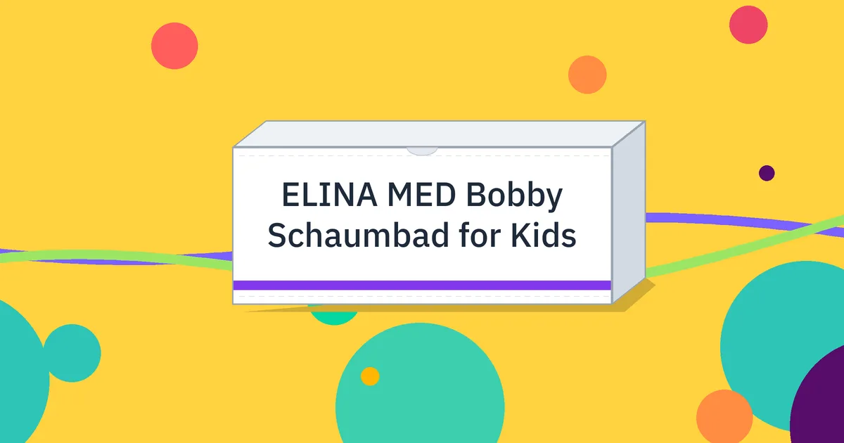 Symbolbild: Packung mit der Aufschrift ELINA MED Bobby Schaumbad for Kids (PZN 08466235) – Verfügbarkeit und Bezug in Apotheken in Frankfurt am Main
