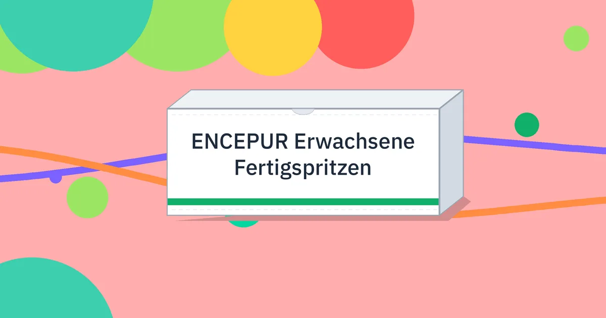 Symbolbild: Packung mit der Aufschrift ENCEPUR Erwachsene Fertigspritzen (PZN 06585355) – Verfügbarkeit und Bezug in Apotheken in Frankfurt am Main