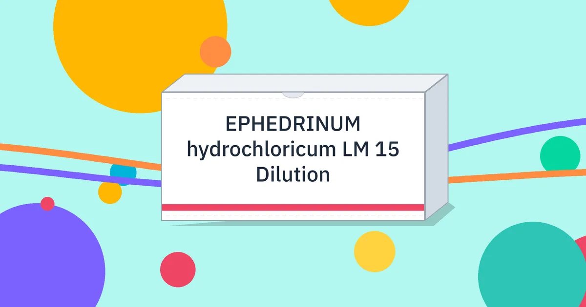 Symbolbild: Packung mit der Aufschrift EPHEDRINUM hydrochloricum LM 15 Dilution (PZN 13471209) – Verfügbarkeit und Bezug in Apotheken in Frankfurt am Main