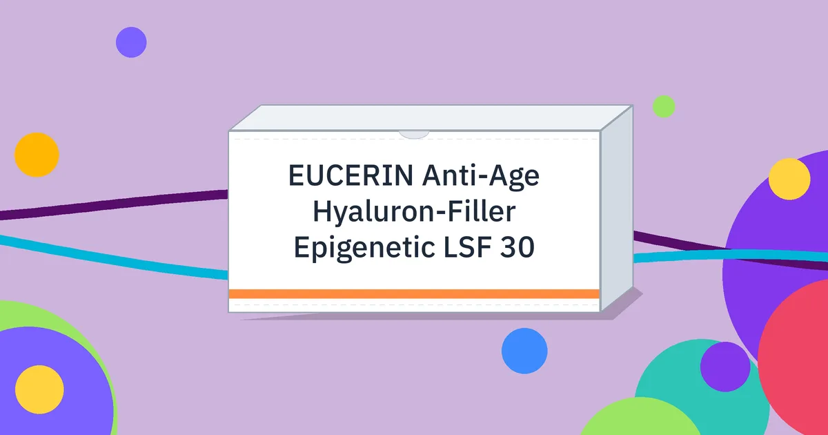 Symbolbild: Packung mit der Aufschrift EUCERIN Anti-Age Hyaluron-Filler Epigenetic LSF 30 (PZN 20352474) – Verfügbarkeit und Bezug in Apotheken in Frankfurt am Main