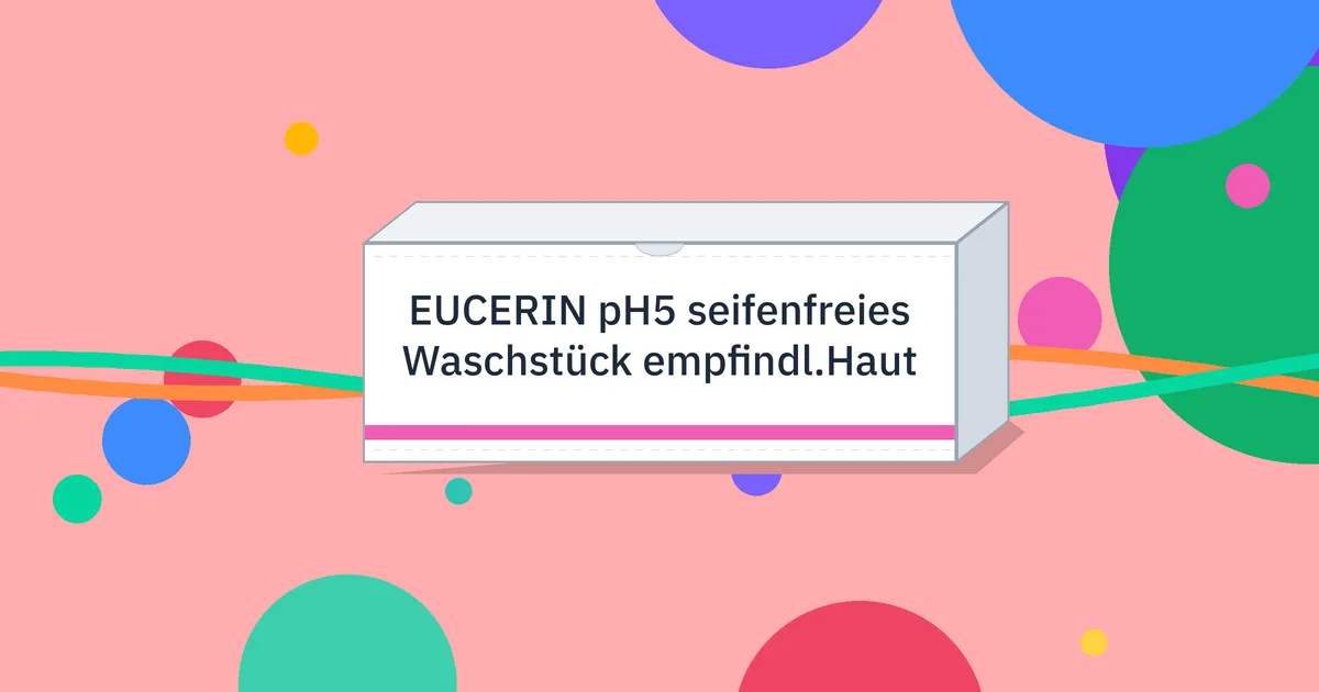 Symbolbild: Packung mit der Aufschrift EUCERIN pH5 seifenfreies Waschstück empfindl.Haut (PZN 13889251) – Verfügbarkeit und Bezug in Apotheken in Frankfurt am Main