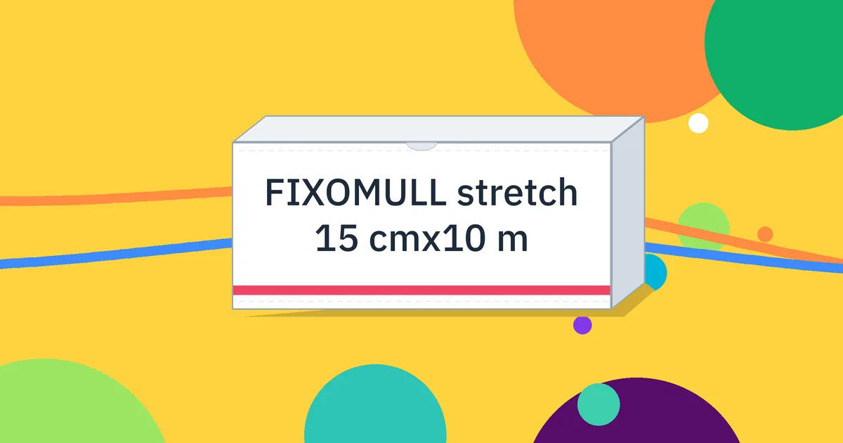 Symbolbild: Packung mit der Aufschrift FIXOMULL stretch 15 cmx10 m (PZN 18126954) – Verfügbarkeit und Bezug in Apotheken in Frankfurt am Main