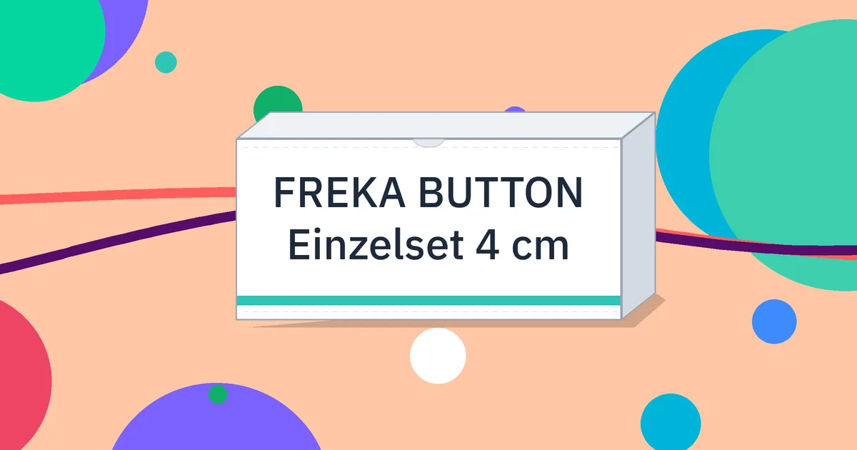 Symbolbild: Packung mit der Aufschrift FREKA BUTTON Einzelset 4 cm (PZN 00252931) – Verfügbarkeit und Bezug in Apotheken in Frankfurt am Main
