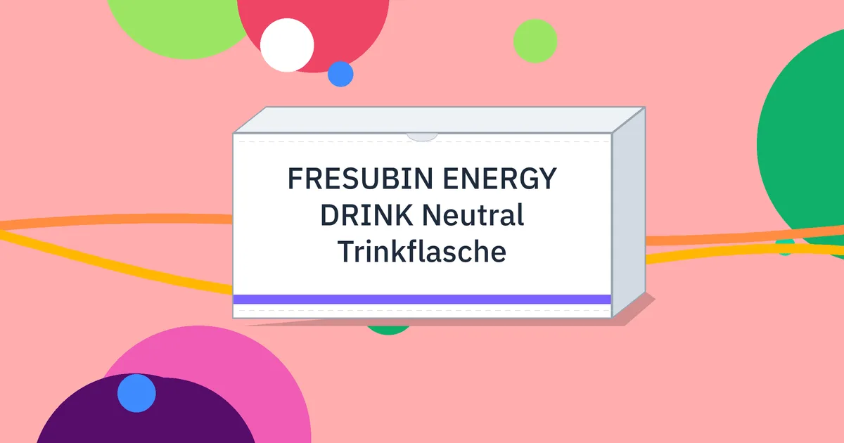 Symbolbild: Packung mit der Aufschrift FRESUBIN ENERGY DRINK Neutral Trinkflasche (PZN 02174738) – Verfügbarkeit und Bezug in Apotheken in Frankfurt am Main