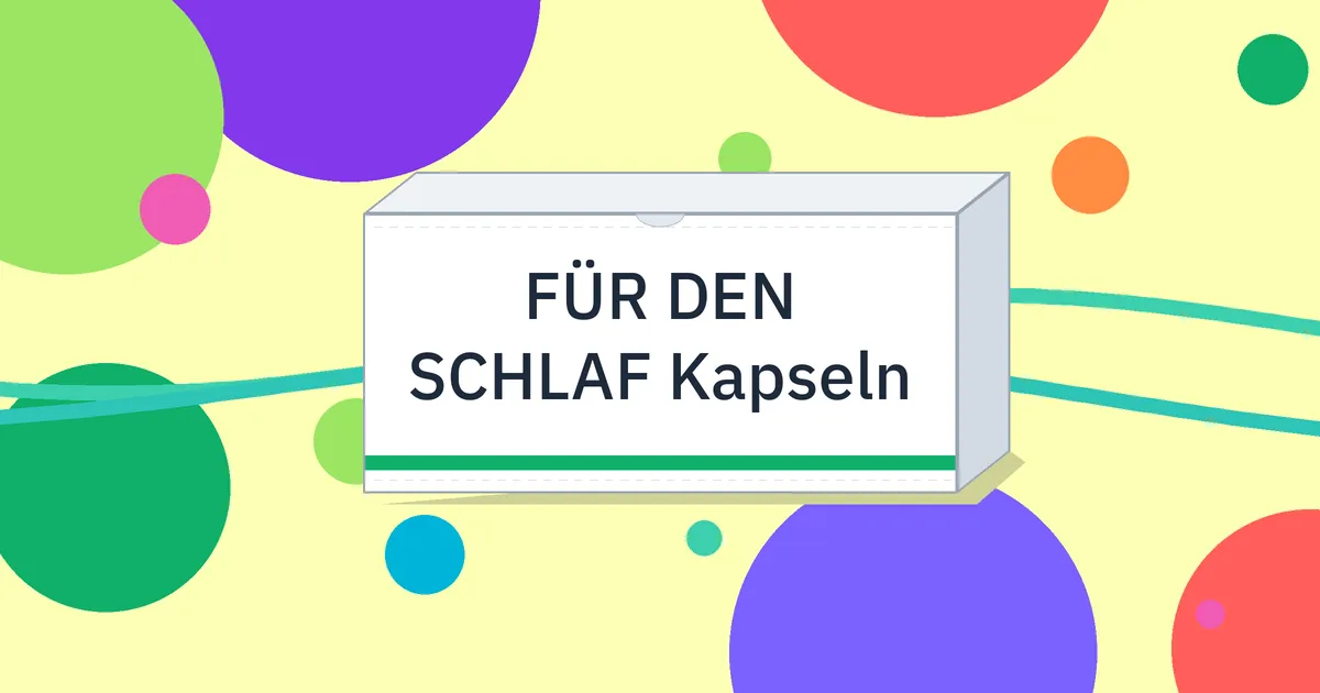 Symbolbild: Packung mit der Aufschrift FÜR DEN SCHLAF Kapseln (PZN 18737505) – Verfügbarkeit und Bezug in Apotheken in Frankfurt am Main