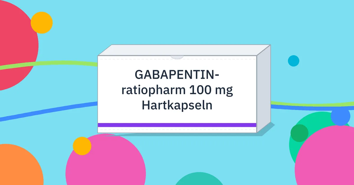 Symbolbild: Packung mit der Aufschrift GABAPENTIN-ratiopharm 100 mg Hartkapseln (PZN 04119985) – Verfügbarkeit und Bezug in Apotheken in Frankfurt am Main