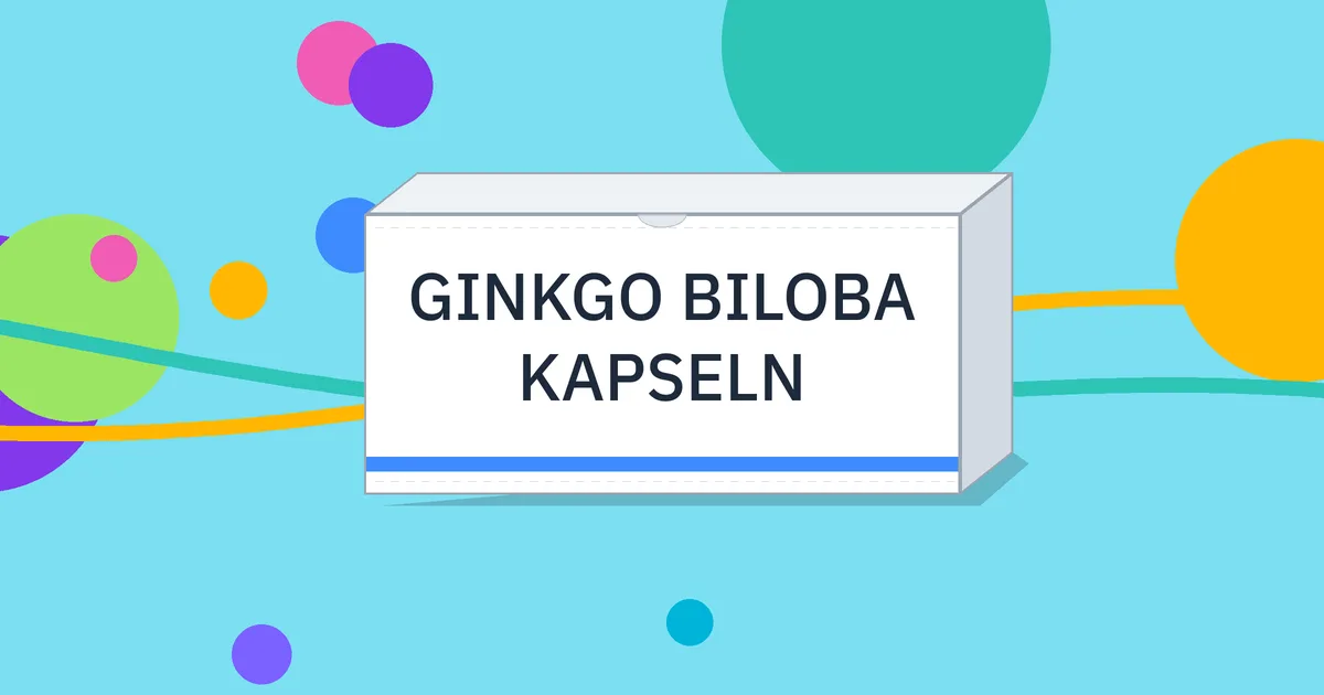 Symbolbild: Packung mit der Aufschrift GINKGO BILOBA KAPSELN (PZN 11109355) – Verfügbarkeit und Bezug in Apotheken in Frankfurt am Main