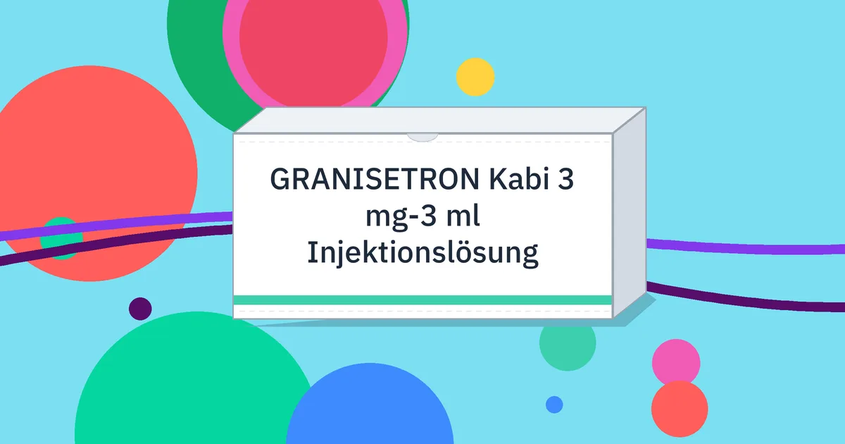 Symbolbild: Packung mit der Aufschrift GRANISETRON Kabi 3 mg-3 ml Injektionslösung (PZN 09008865) – Verfügbarkeit und Bezug in Apotheken in Frankfurt am Main