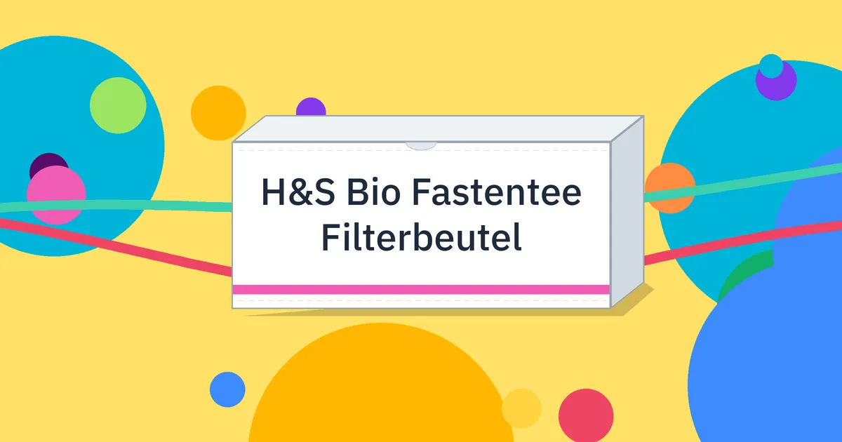 Symbolbild: Packung mit der Aufschrift H&S Bio Fastentee Filterbeutel (PZN 17442593) – Verfügbarkeit und Bezug in Apotheken in Frankfurt am Main
