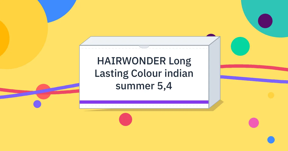 Symbolbild: Packung mit der Aufschrift HAIRWONDER Long Lasting Colour indian summer 5,4 (PZN 20630559) – Verfügbarkeit und Bezug in Apotheken in Frankfurt am Main