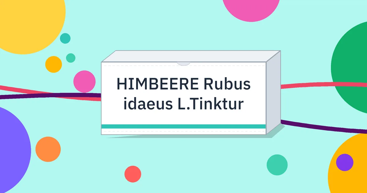 Symbolbild: Packung mit der Aufschrift HIMBEERE Rubus idaeus L.Tinktur (PZN 18217651) – Verfügbarkeit und Bezug in Apotheken in Frankfurt am Main