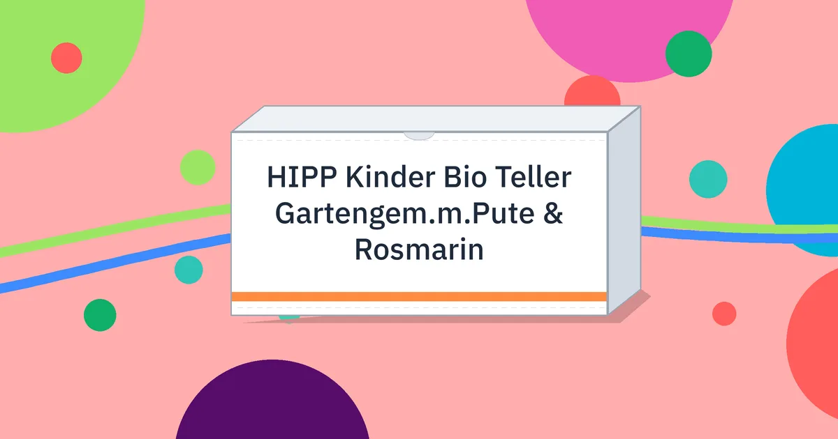 Symbolbild: Packung mit der Aufschrift HIPP Kinder Bio Teller Gartengem.m.Pute & Rosmarin (PZN 11600341) – Verfügbarkeit und Bezug in Apotheken in Frankfurt am Main