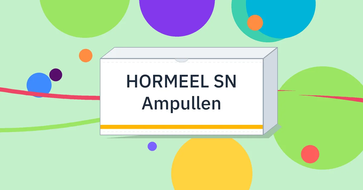 Symbolbild: Packung mit der Aufschrift HORMEEL SN Ampullen (PZN 01675929) – Verfügbarkeit und Bezug in Apotheken in Frankfurt am Main