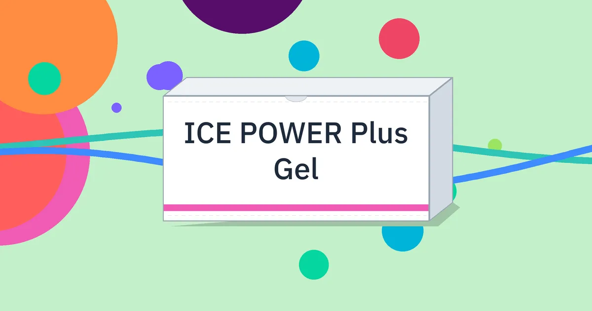 Symbolbild: Packung mit der Aufschrift ICE POWER Plus Gel (PZN 09438608) – Verfügbarkeit und Bezug in Apotheken in Frankfurt am Main