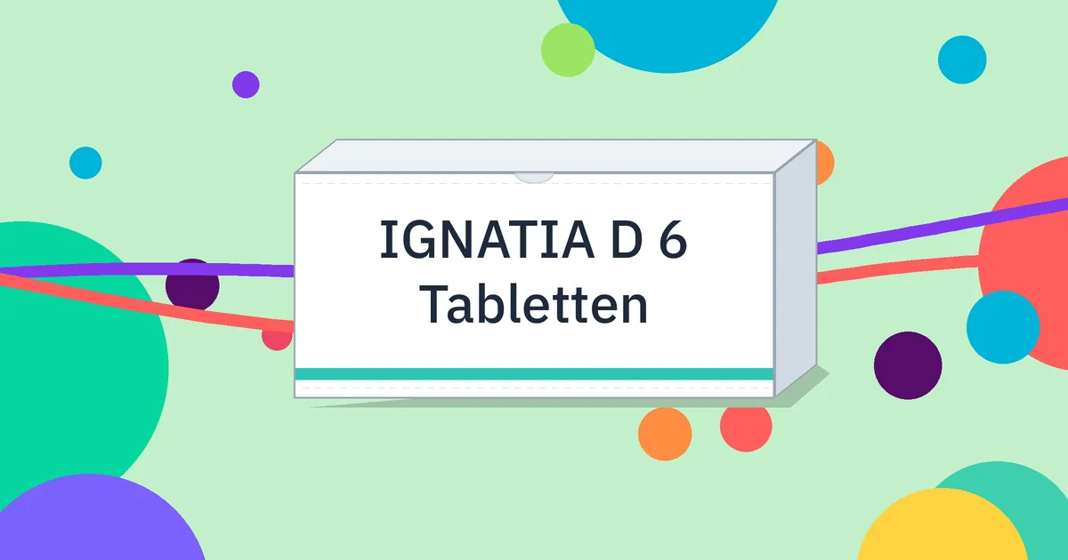 Symbolbild: Packung mit der Aufschrift IGNATIA D 6 Tabletten (PZN 01774011) – Verfügbarkeit und Bezug in Apotheken in Frankfurt am Main