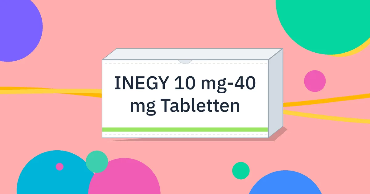 Symbolbild: Packung mit der Aufschrift INEGY 10 mg-40 mg Tabletten (PZN 00761093) – Verfügbarkeit und Bezug in Apotheken in Frankfurt am Main
