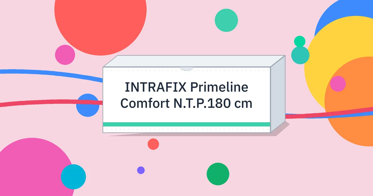 Symbolbild: Packung mit der Aufschrift INTRAFIX Primeline Comfort N.T.P.180 cm (PZN 00183182) – Verfügbarkeit und Bezug in Apotheken in Frankfurt am Main