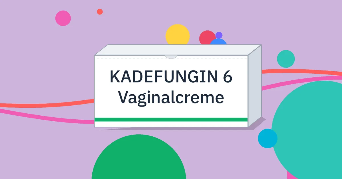Symbolbild: Packung mit der Aufschrift KADEFUNGIN 6 Vaginalcreme (PZN 03767825) – Verfügbarkeit und Bezug in Apotheken in Frankfurt am Main