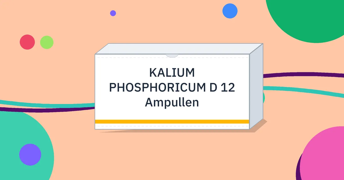 Symbolbild: Packung mit der Aufschrift KALIUM PHOSPHORICUM D 12 Ampullen (PZN 11706743) – Verfügbarkeit und Bezug in Apotheken in Frankfurt am Main