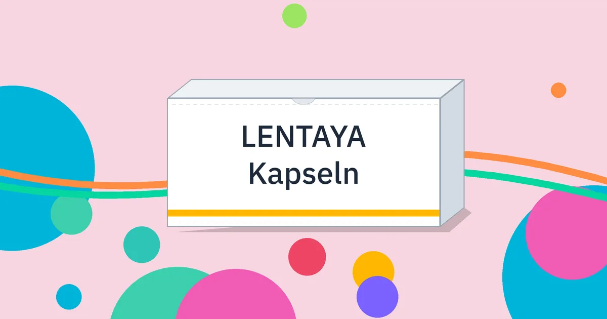 Symbolbild: Packung mit der Aufschrift LENTAYA Kapseln (PZN 17583075) – Verfügbarkeit und Bezug in Apotheken in Frankfurt am Main