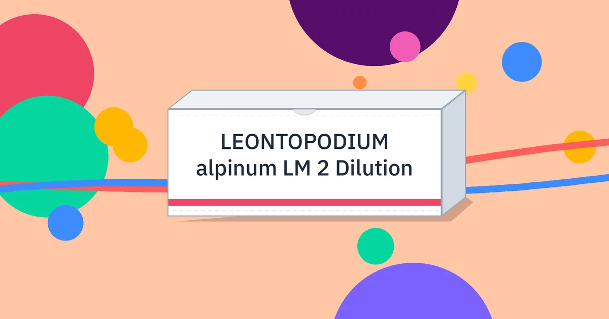 Symbolbild: Packung mit der Aufschrift LEONTOPODIUM alpinum LM 2 Dilution (PZN 13525307) – Verfügbarkeit und Bezug in Apotheken in Frankfurt am Main