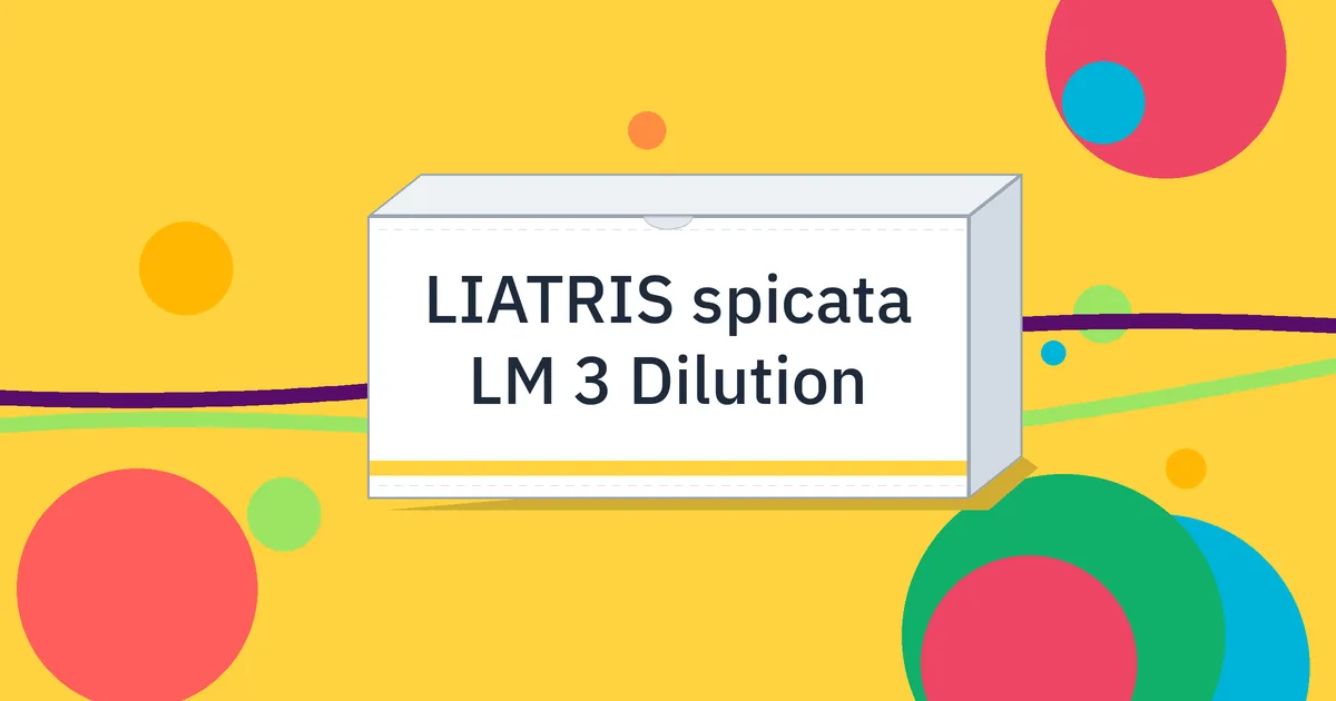 Symbolbild: Packung mit der Aufschrift LIATRIS spicata LM 3 Dilution (PZN 13528613) – Verfügbarkeit und Bezug in Apotheken in Frankfurt am Main