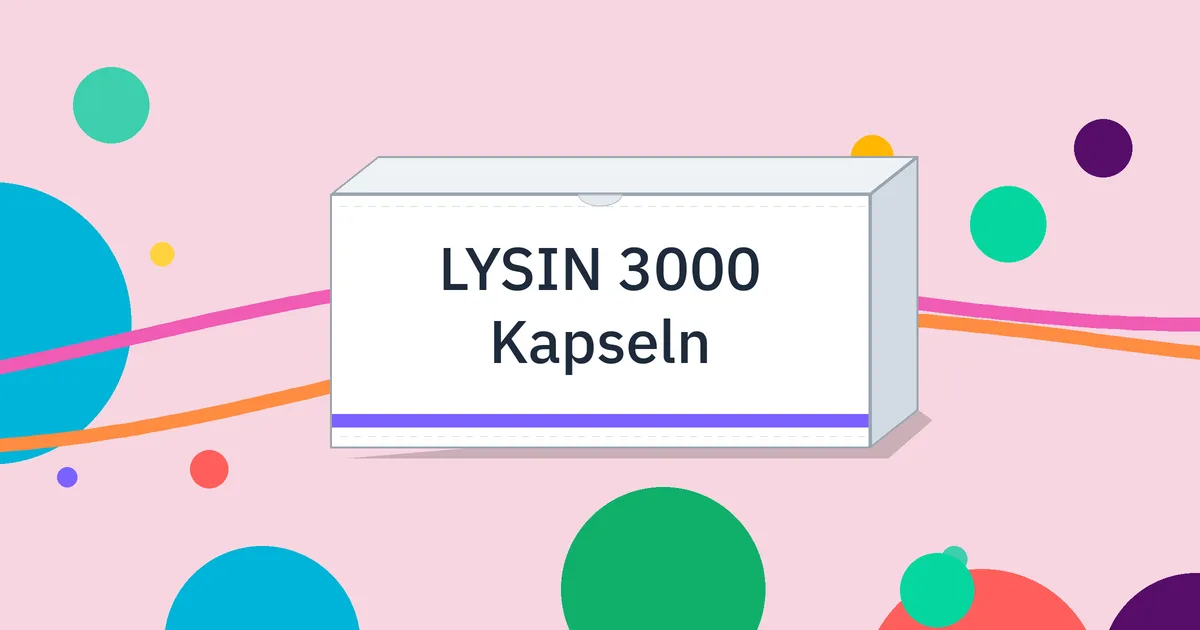 Symbolbild: Packung mit der Aufschrift LYSIN 3000 Kapseln (PZN 16790659) – Verfügbarkeit und Bezug in Apotheken in Frankfurt am Main