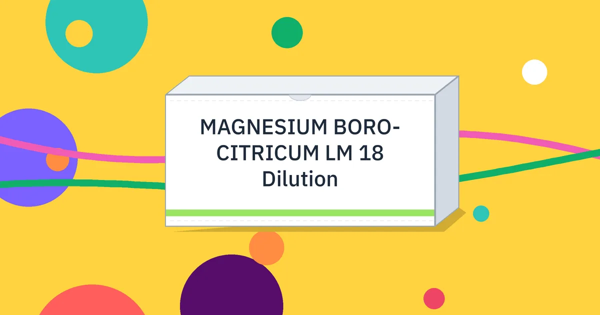 Symbolbild: Packung mit der Aufschrift MAGNESIUM BORO-CITRICUM LM 18 Dilution (PZN 12936669) – Verfügbarkeit und Bezug in Apotheken in Frankfurt am Main