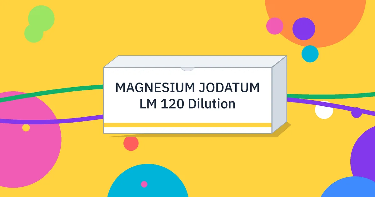 Symbolbild: Packung mit der Aufschrift MAGNESIUM JODATUM LM 120 Dilution (PZN 12938237) – Verfügbarkeit und Bezug in Apotheken in Frankfurt am Main